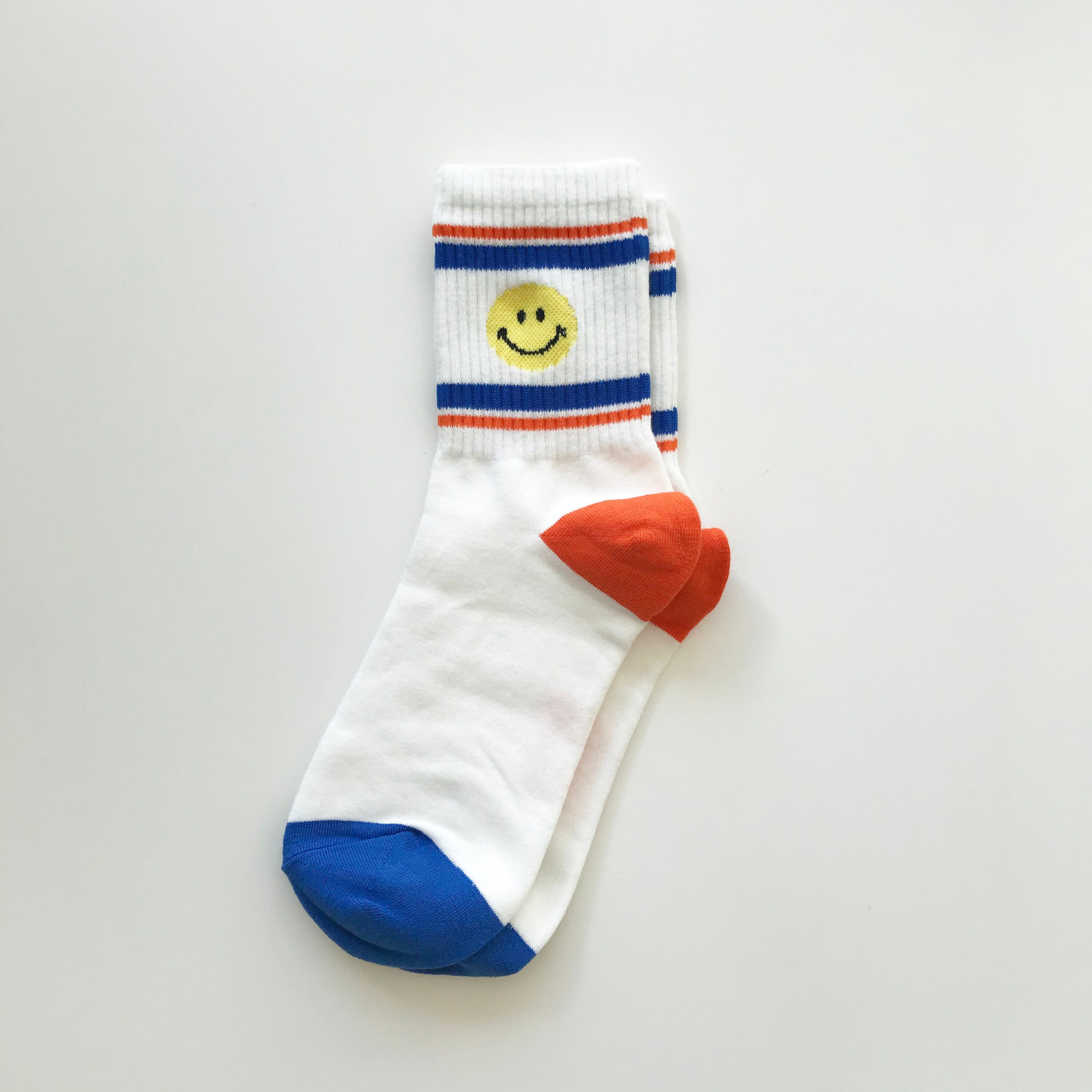 Smile Face Socks, Colorful Smile Pattern Socks, Funny Ankle Socks, Cute ...