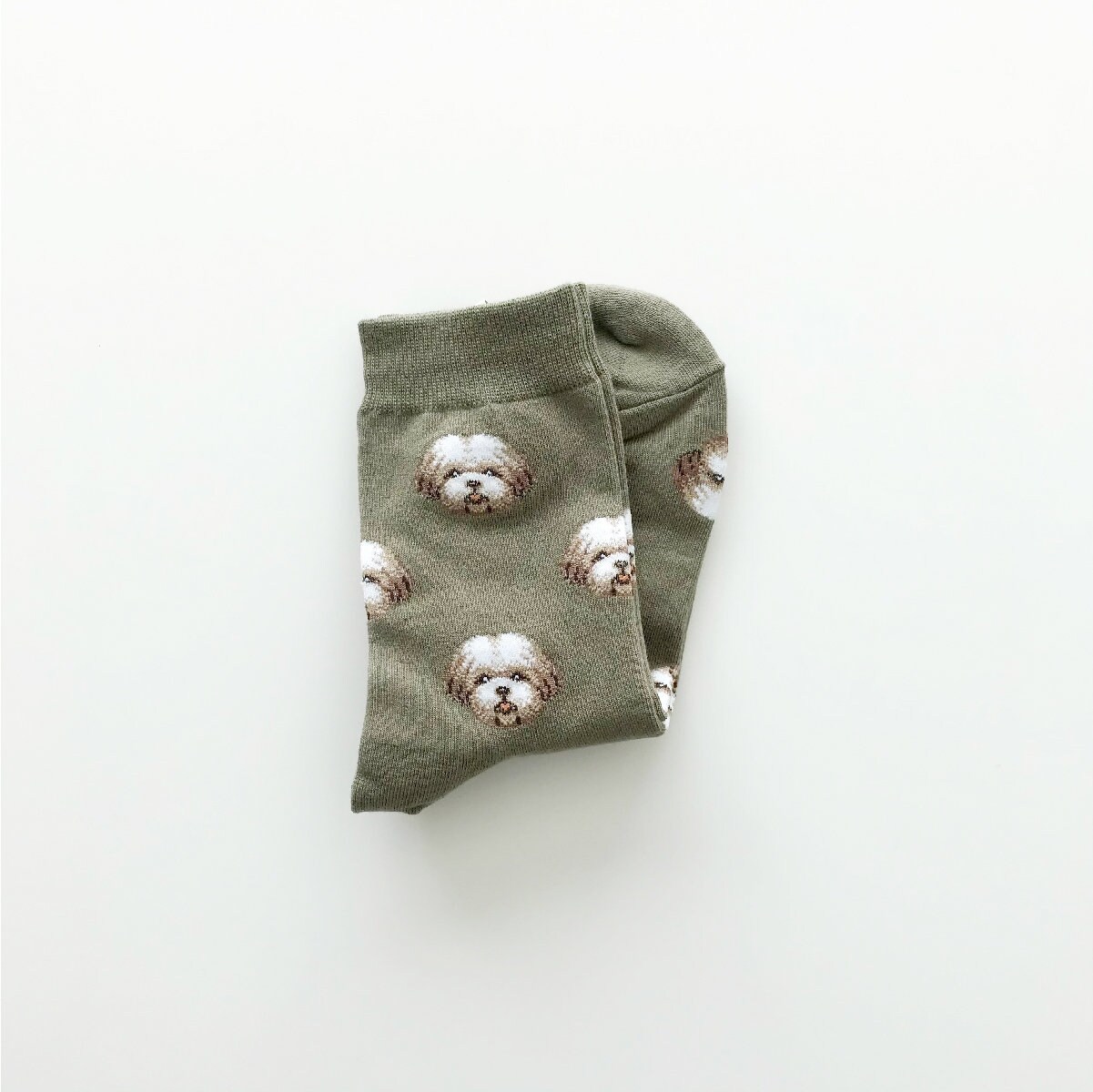 Dog Face Pattern Socks, Shih Tzu Socks, Poodle Socks, Pomeranian Socks ...