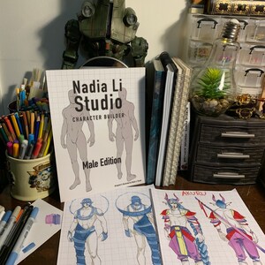 Nadia Li Studio Character Builder Notepad 50 Tear-away Sheets Male - Etsy