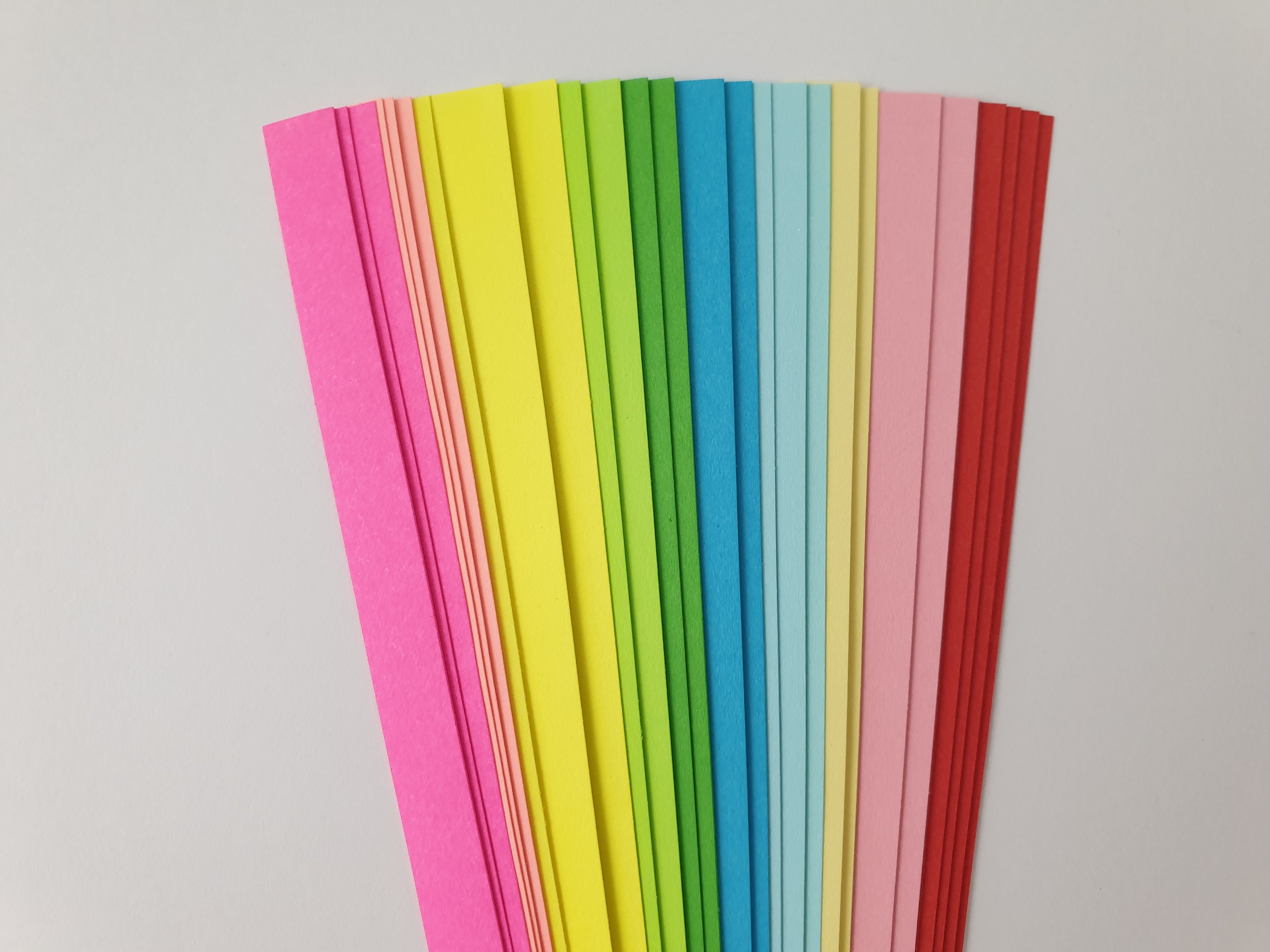 10 Mm Paper Strips Fluorescent Colors, Strips for Quilling, Paper Beads ...