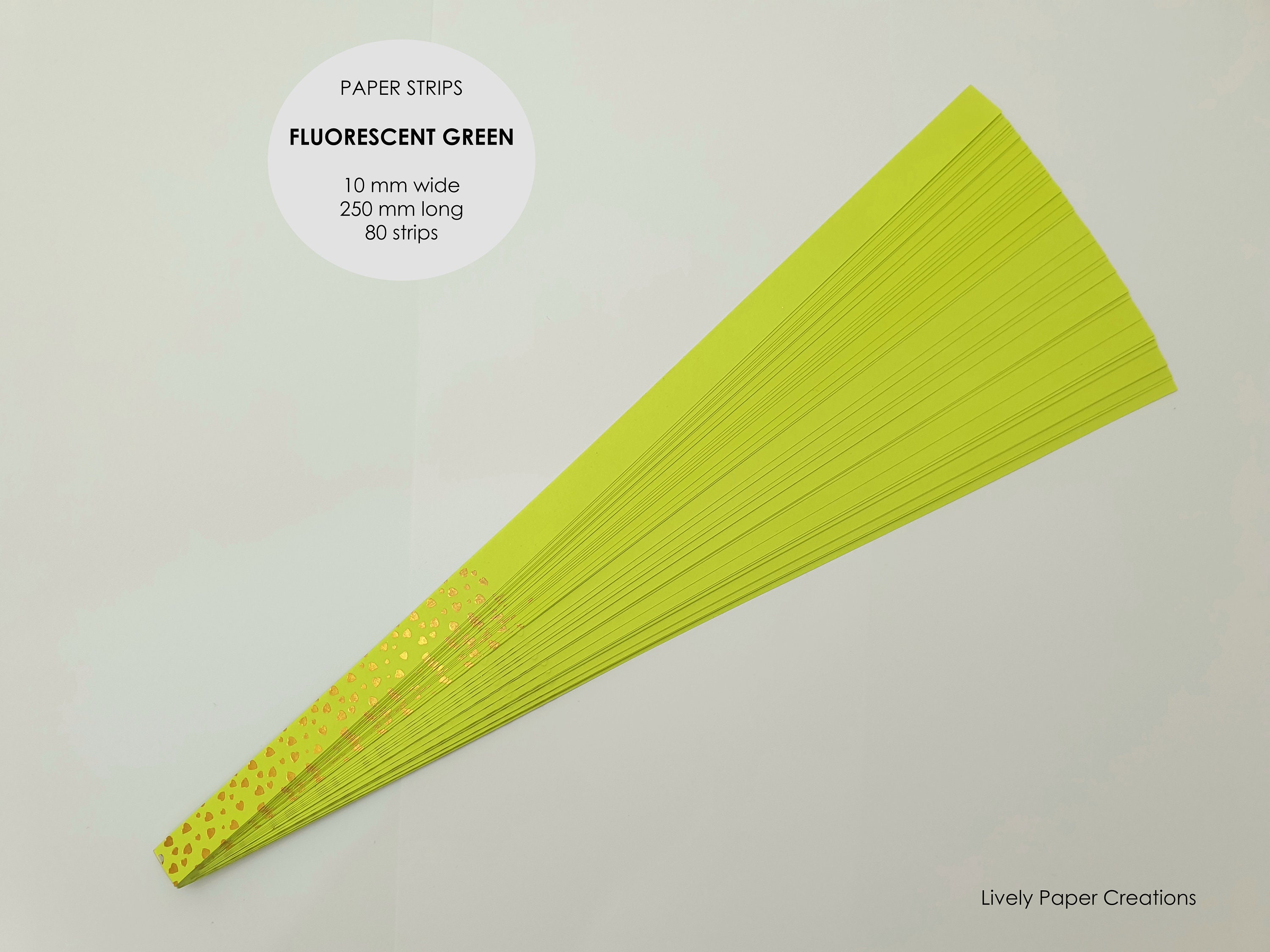 10 Mm Paper Strips Fluorescent Colors, Strips for Quilling, Paper Beads ...