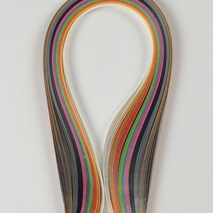 Metallic Mix Long Quilling Paper 100 Strips With Sticky End - Etsy