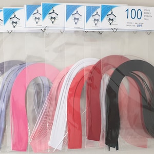 1 Mm Quilling Paper Strips, 160 Gsm, 100 Strips/pack - Etsy
