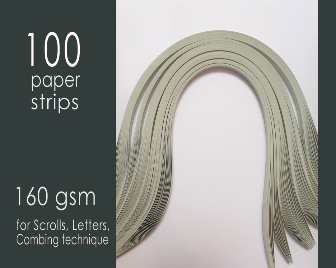 500 Paper Quilling Strips Grey 5 Mm Width 297 Mm Length/strip 160 Gsm ...