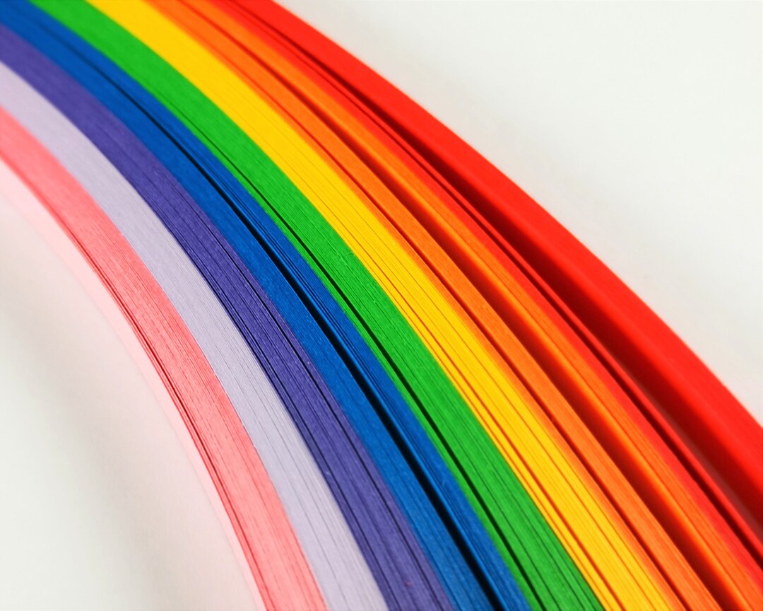 1000 Quilling Paper Strips Rainbow, 5 Mm, 80 Gsm, 8 Colors, X99, 5 ...