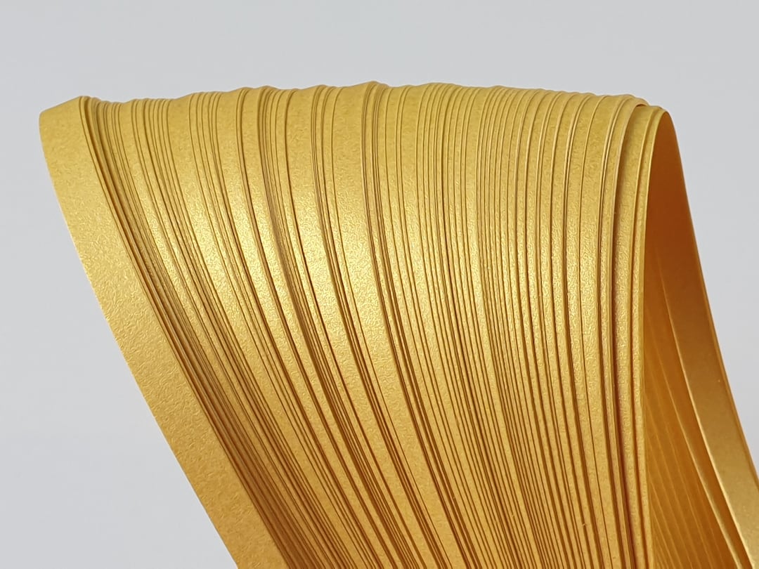 Metallic Gold Quilling Paper 3 Mm or 5 Mm - Mustash - Etsy