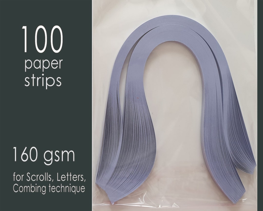 500 Paper Quilling Strips Mid Lavander 5 Mm Width 297 Mm Length/strip ...