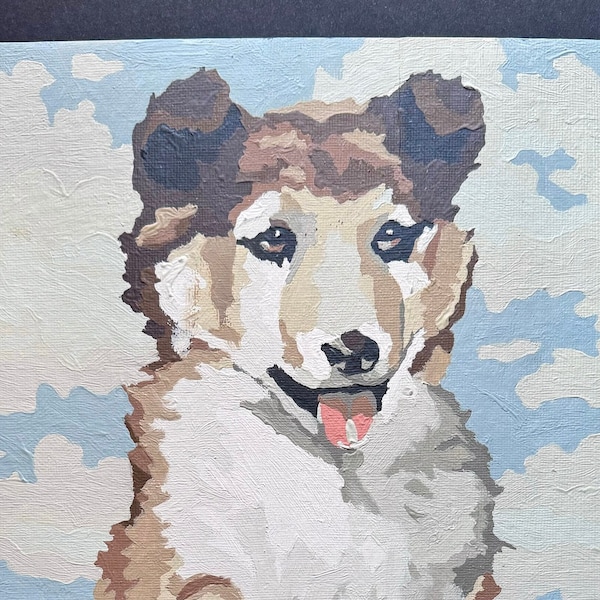 Paint by Number Dog - Etsy