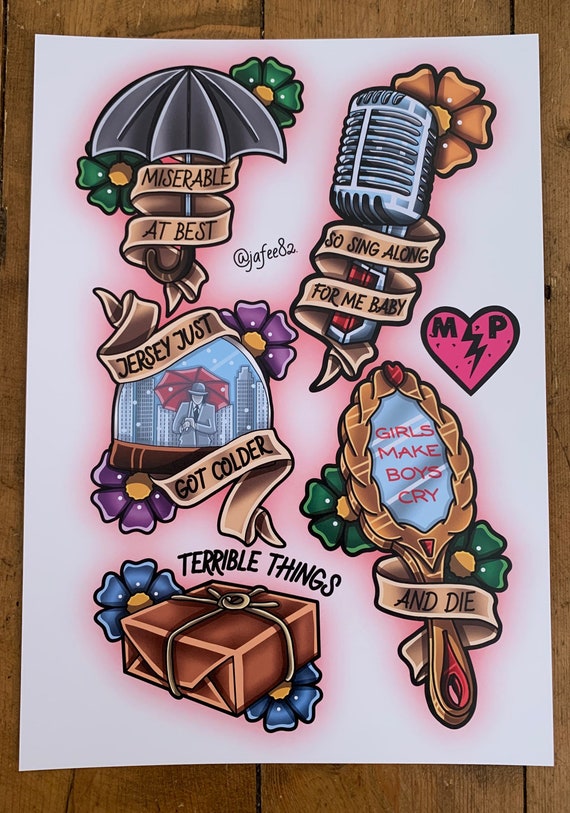 Mayday Parade Lyrics Drawing