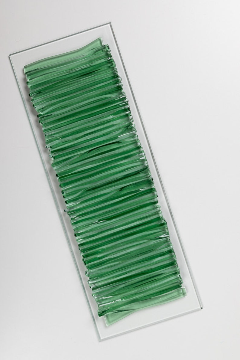 Green Wall Art 3D Wall Art Glass Art Wall Sculpture Fused Glass Wall ...