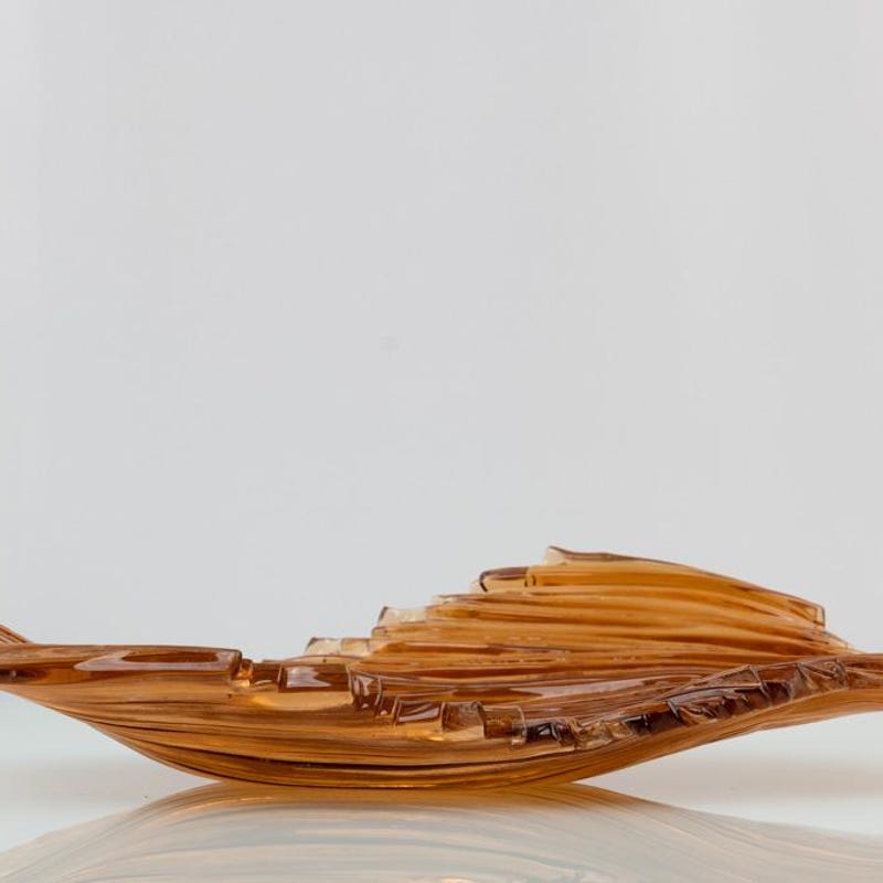 Amber Glass Plates - Etsy