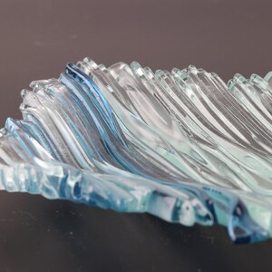 Glass Wave Table Tray Glass Centerpiece Fruit Dishes Fused - Etsy