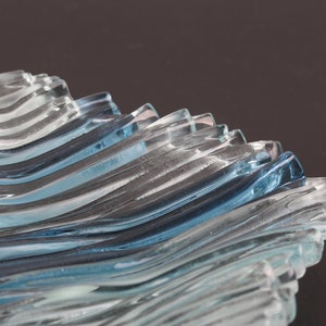 Glass Wave Table Tray Glass Centerpiece Fruit Dishes Fused - Etsy
