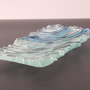 Glass Wave Table Tray Glass Centerpiece Fruit Dishes Fused - Etsy