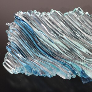 Glass Wave Table Tray Glass Centerpiece Fruit Dishes Fused - Etsy
