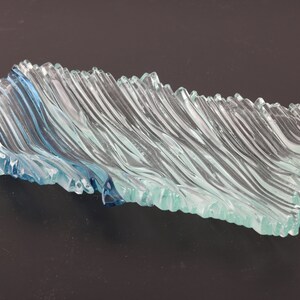 Glass Wave Table Tray Glass Centerpiece Fruit Dishes Fused - Etsy