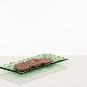 Fused Glass Tray Rectangle Plate for Display Tray Decor Platter ...