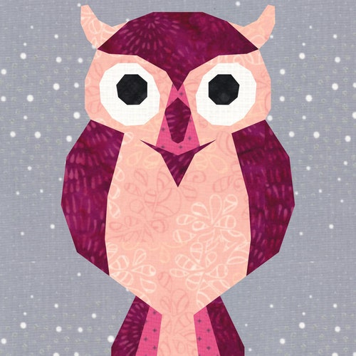 Paper Pieced Owl PDF Pattern - Etsy