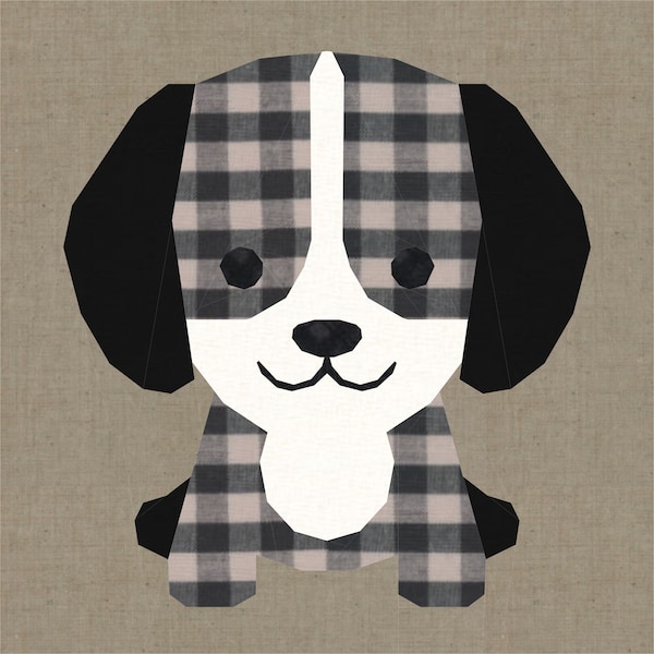 Paper Pieced Dog - Etsy
