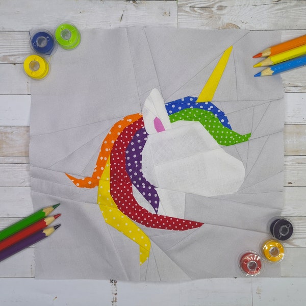 Unicorn Quilt Pattern - Etsy