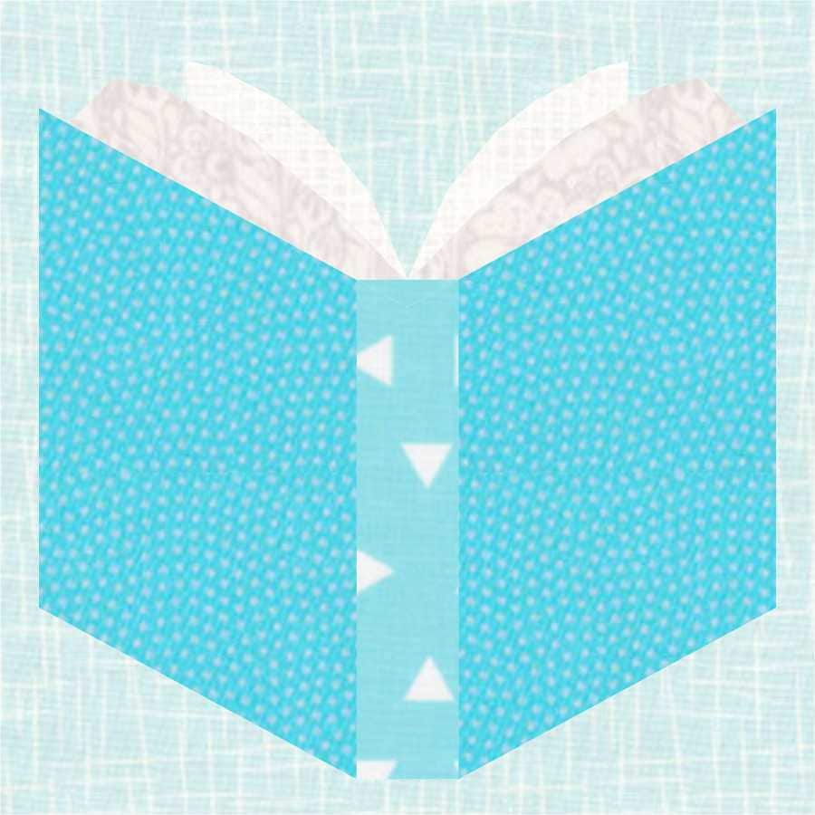 An Open Book, Foundation Paper Piecing Pattern (FPP Pattern), Quilt ...