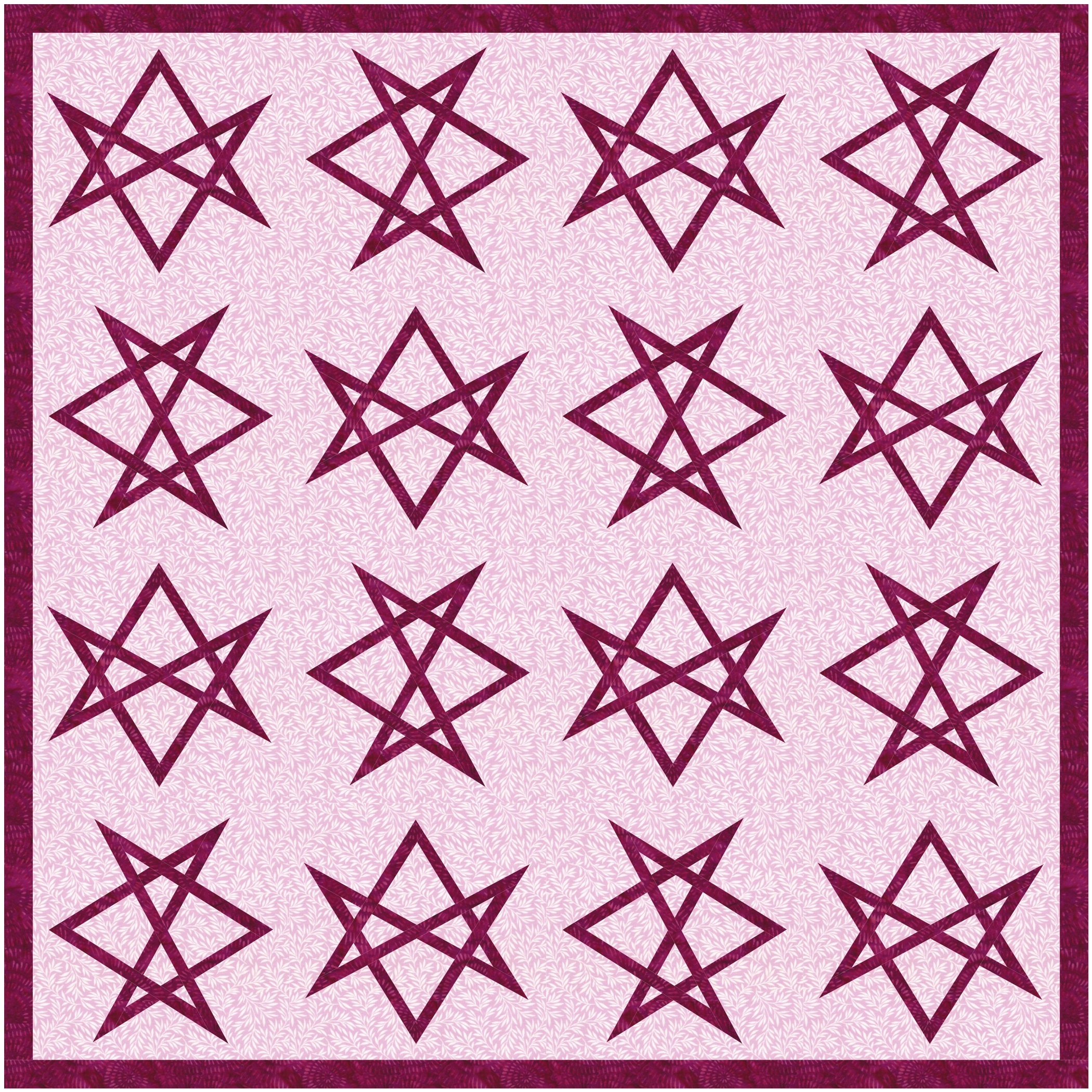 Wonky Star, Foundation Paper Piecing Pattern (FPP), Quilt Block, PDF ...