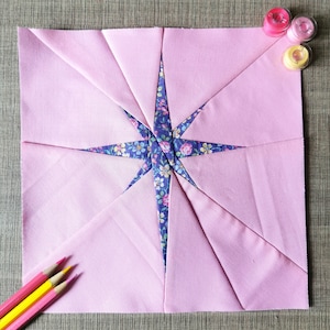 North Star, Foundation Paper Piecing Pattern (FPP), Quilt Block, PDF ...