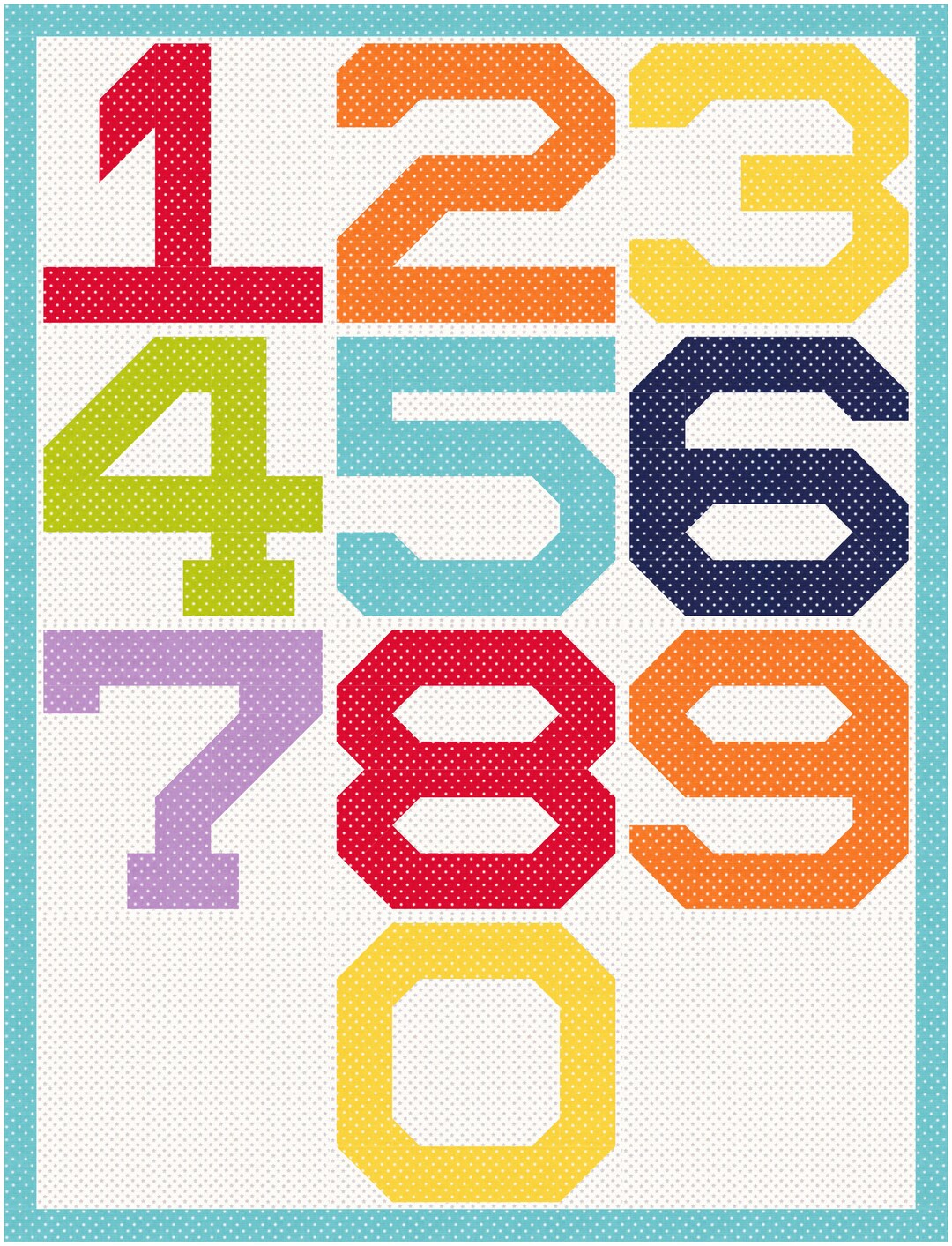 Serif Numbers, Foundation Paper Piecing Pattern (FPP Pattern), PDF ...