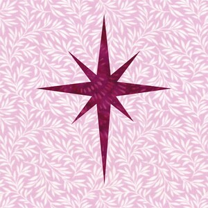 North Star, Foundation Paper Piecing Pattern (FPP), Quilt Block, PDF ...