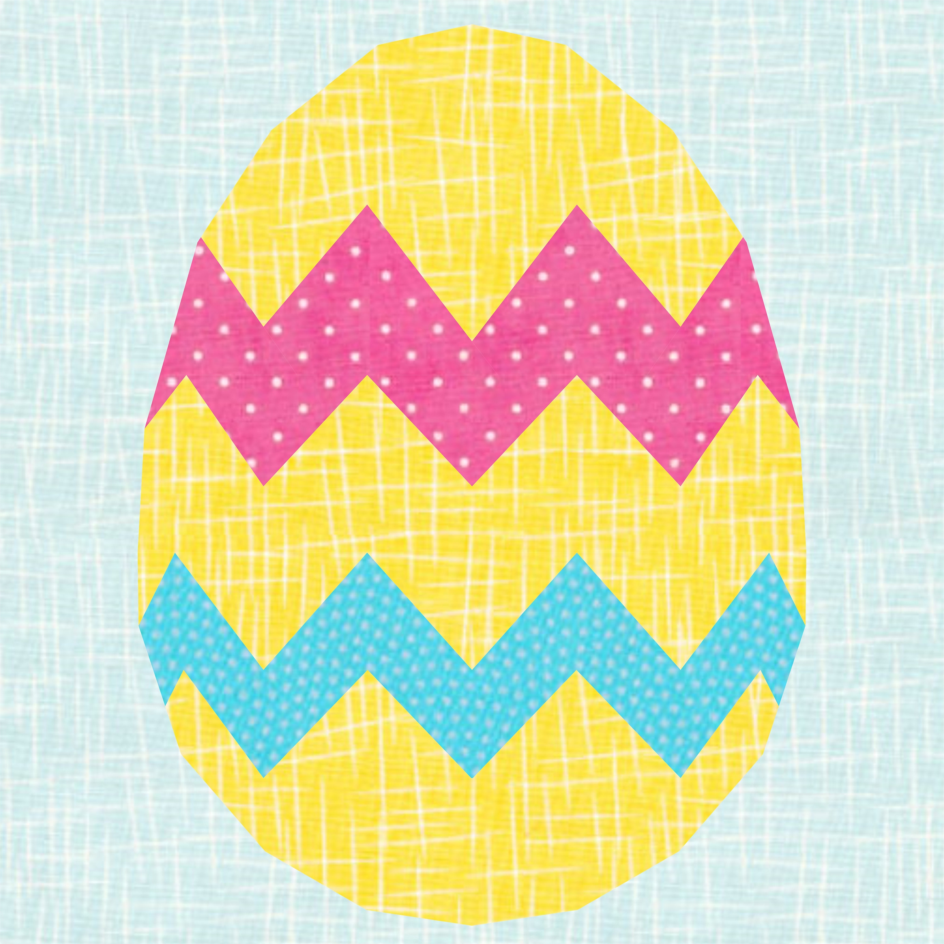 Easter Egg Foundation Paper Piecing Pattern FPP Quilt - Etsy UK