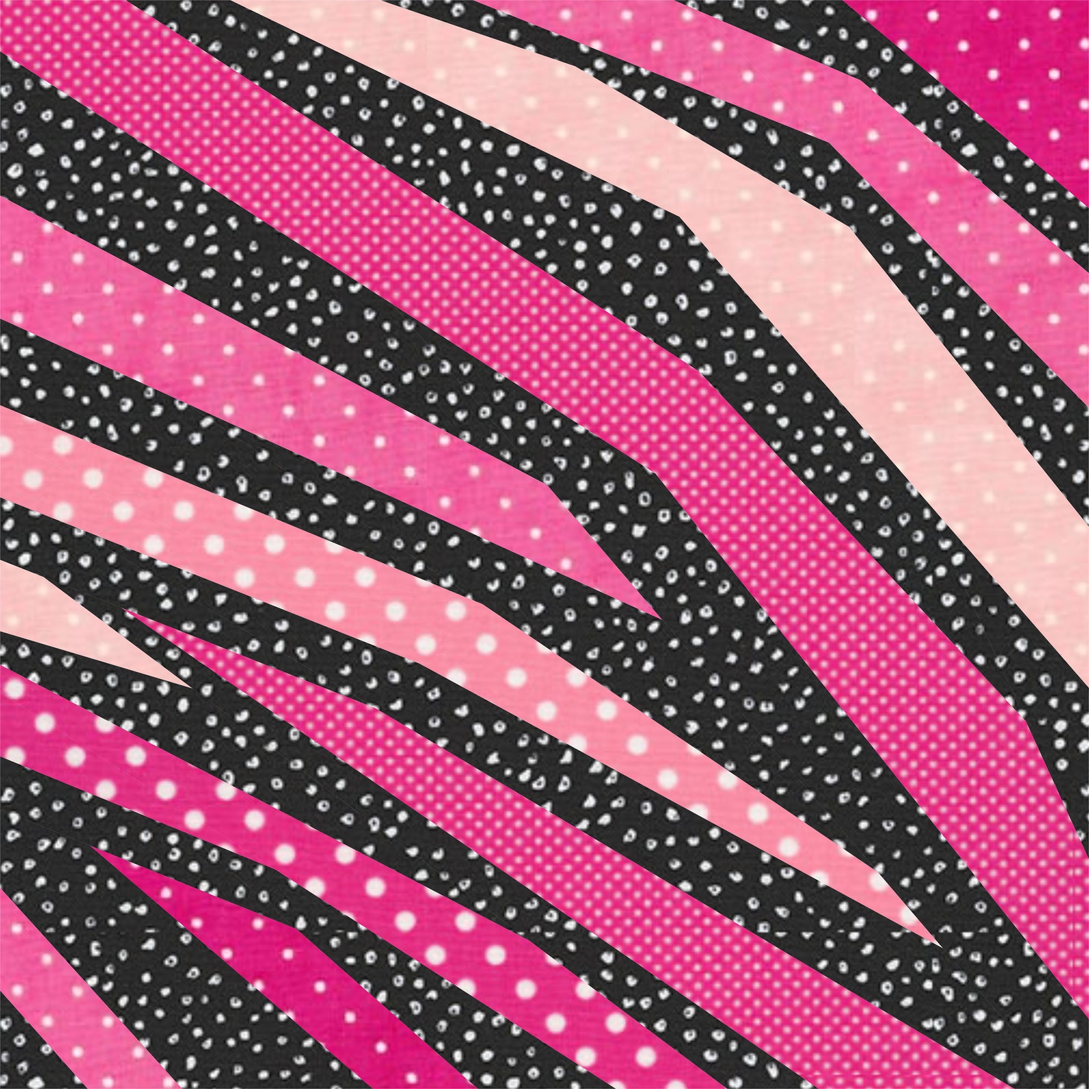 Zebra Print Foundation Paper Piecing Pattern FPP Quilt | Etsy