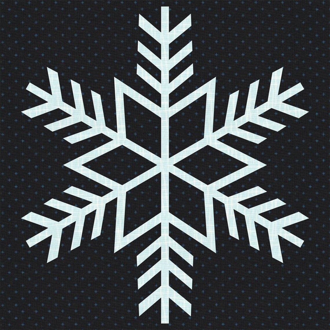 Snowflake Foundation Paper Piecing Pattern FPP Quilt - Etsy