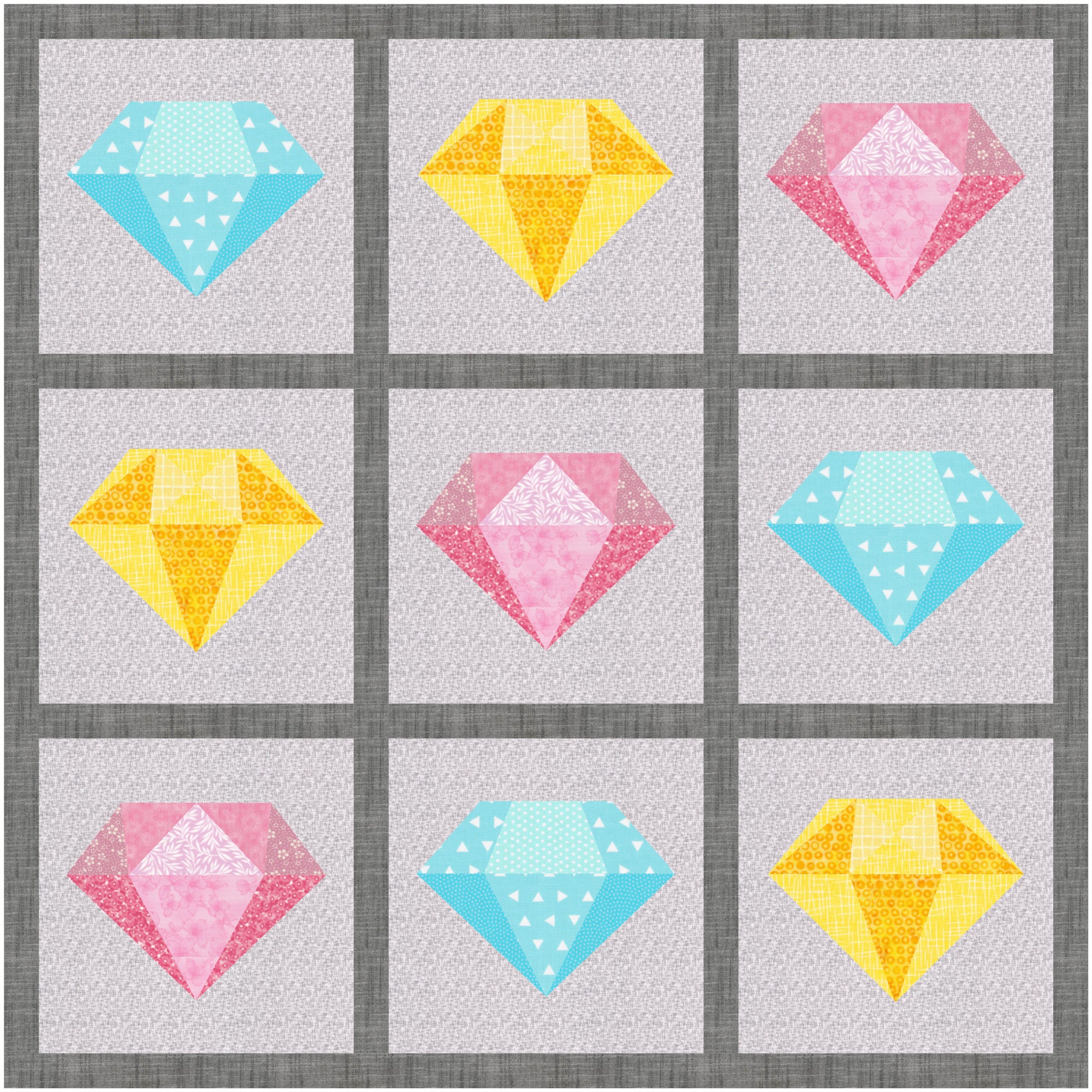 A Girls Best Friend Diamond Gemstone Foundation Paper - Etsy