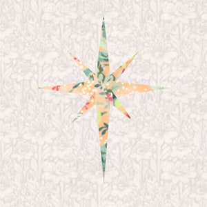 North Star, Foundation Paper Piecing Pattern (FPP), Quilt Block, PDF ...