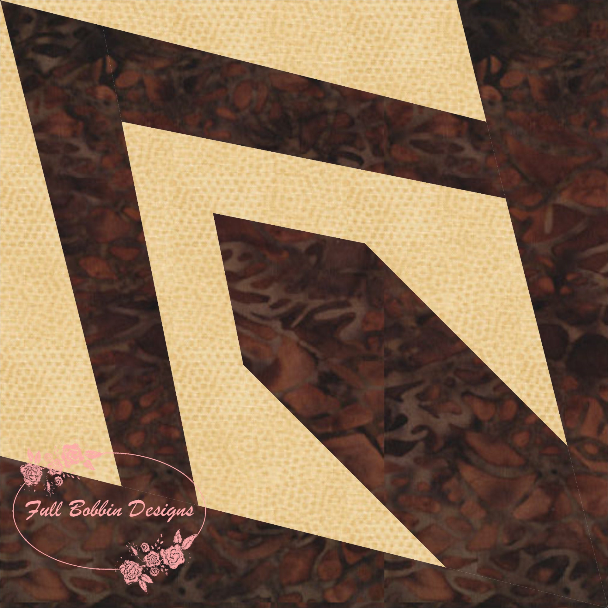 Deco Flower Foundation Paper Piecing Pattern FPP Quilt | Etsy