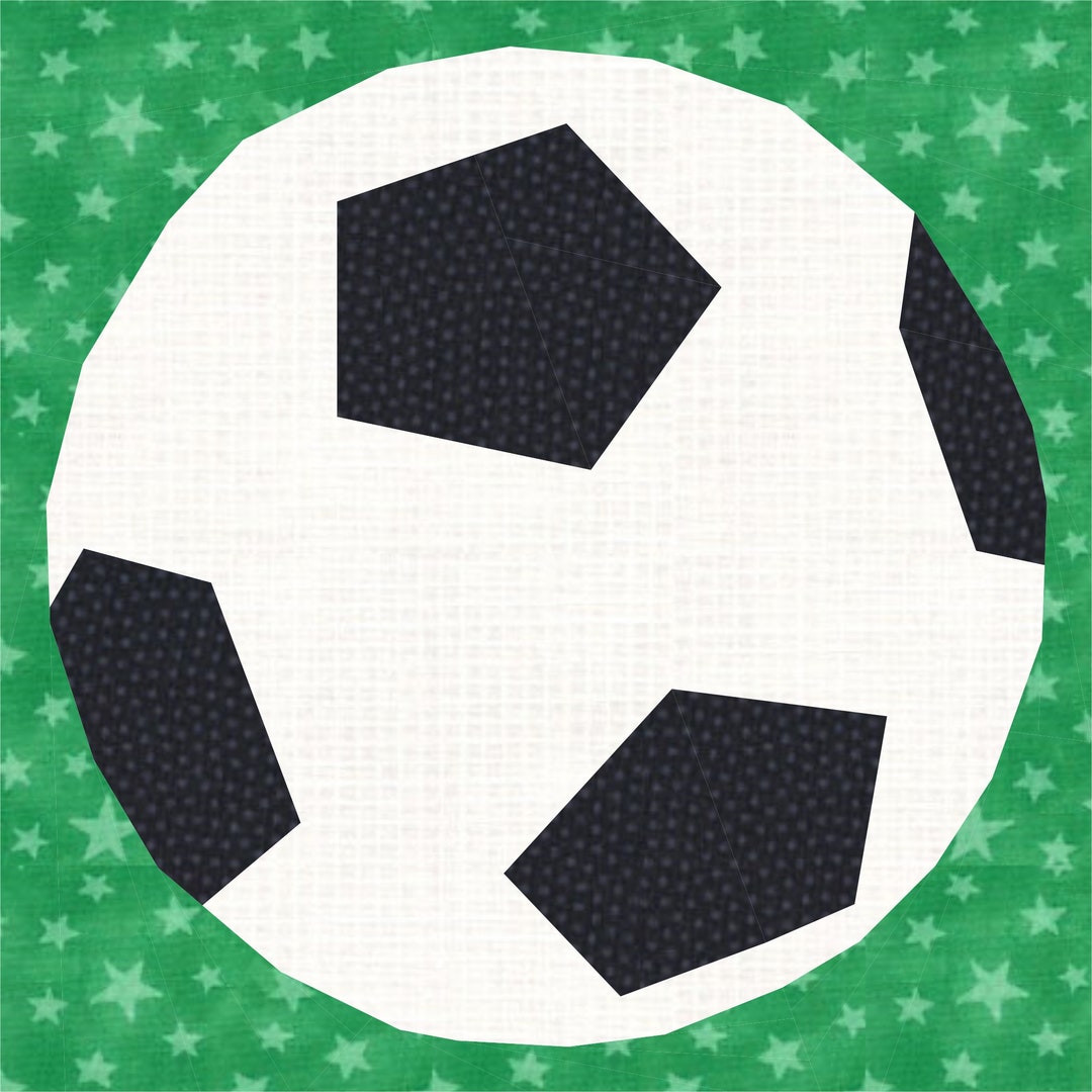Football, Soccer Ball, Foundation Paper Piecing Pattern (FPP), Quilt ...