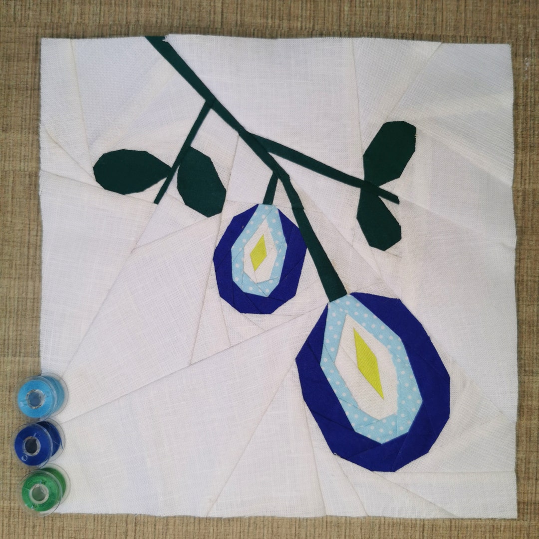Butterfly Pea Flower Foundation Paper Piecing Pattern (FPP), Quilt ...