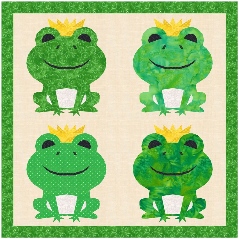 Frog Quilt Pattern - Etsy