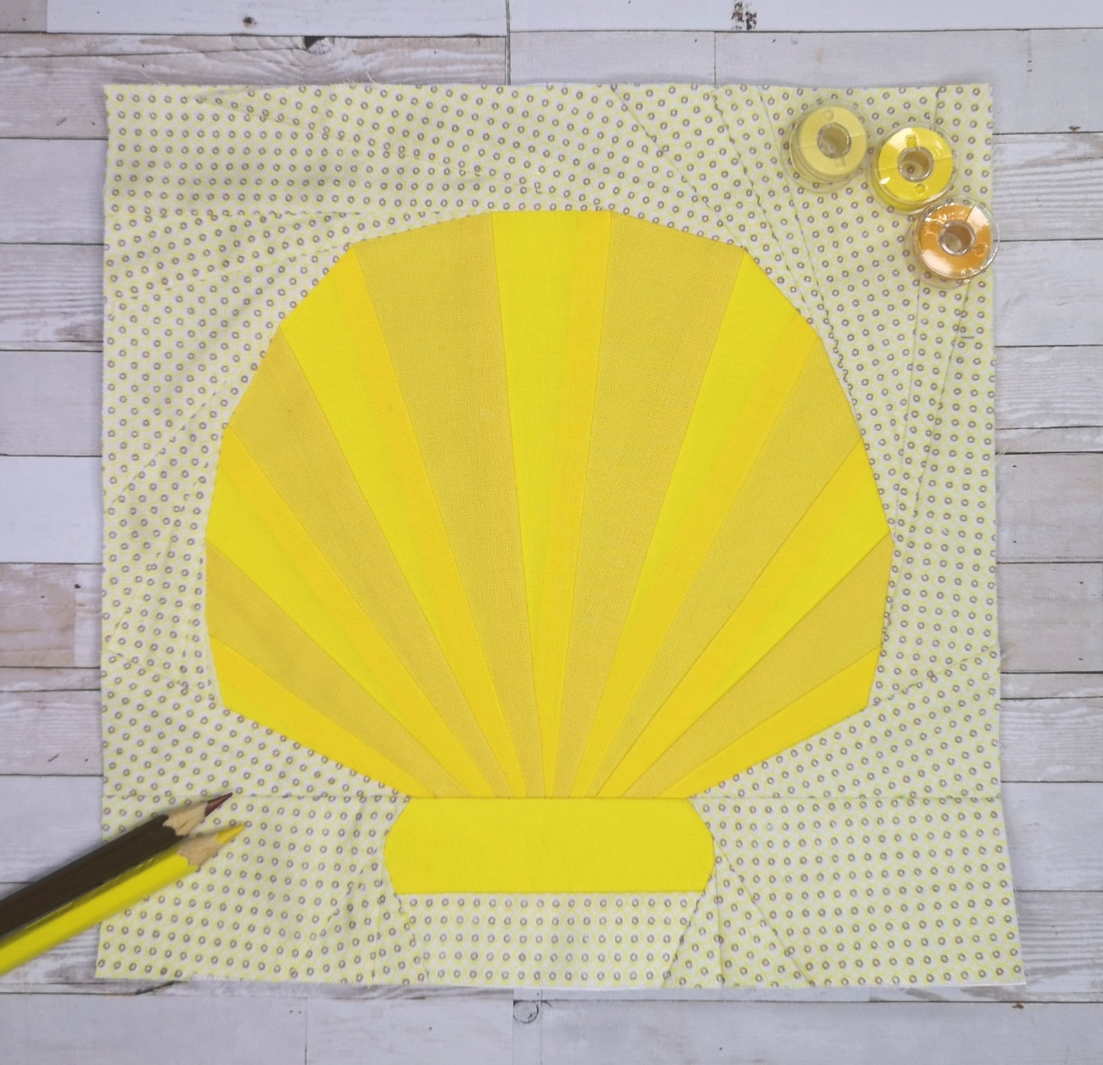 Scallop Seashell Foundation Paper Piecing Pattern FPP | Etsy