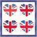 Union Jack Heart, Foundation Paper Piecing Pattern (FPP), Quilt Block ...