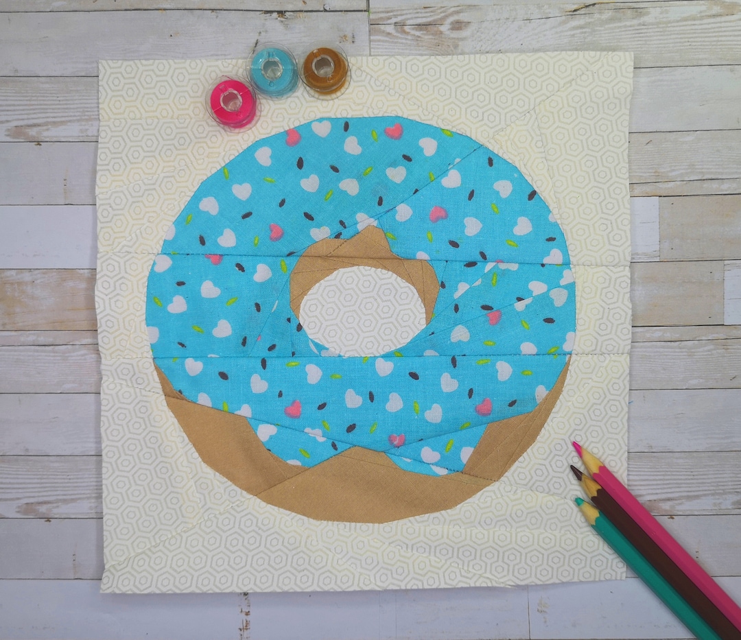 Doughnut Foundation Paper Piecing Pattern (FPP), Quilt Block, PDF ...