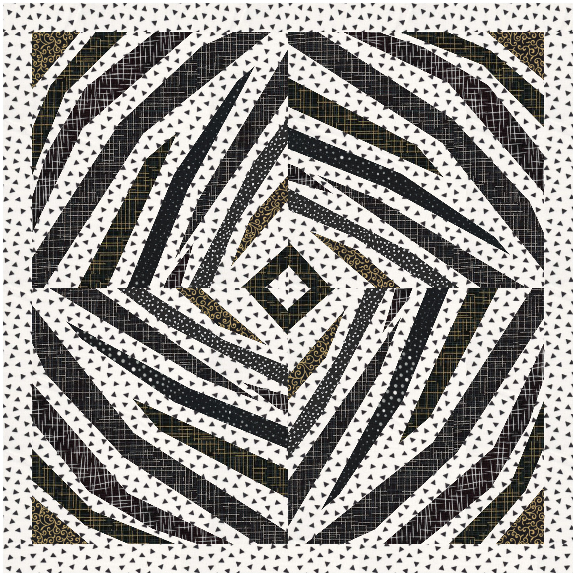 Zebra Print Foundation Paper Piecing Pattern FPP Quilt | Etsy