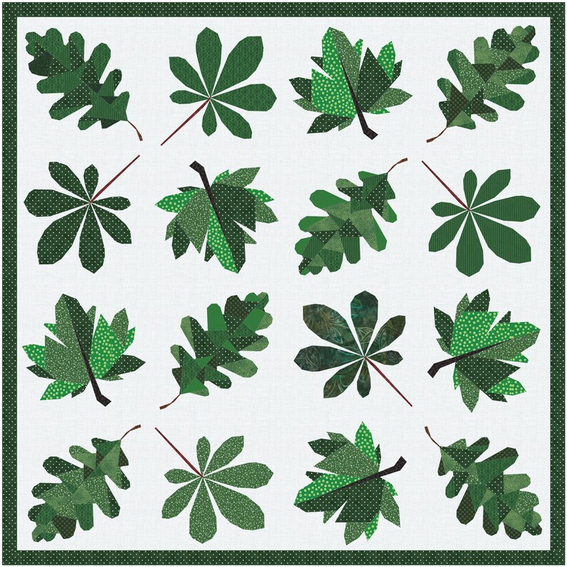 Maple Leaf, Foundation Paper Piecing Pattern (FPP), Quilt Block, PDF ...