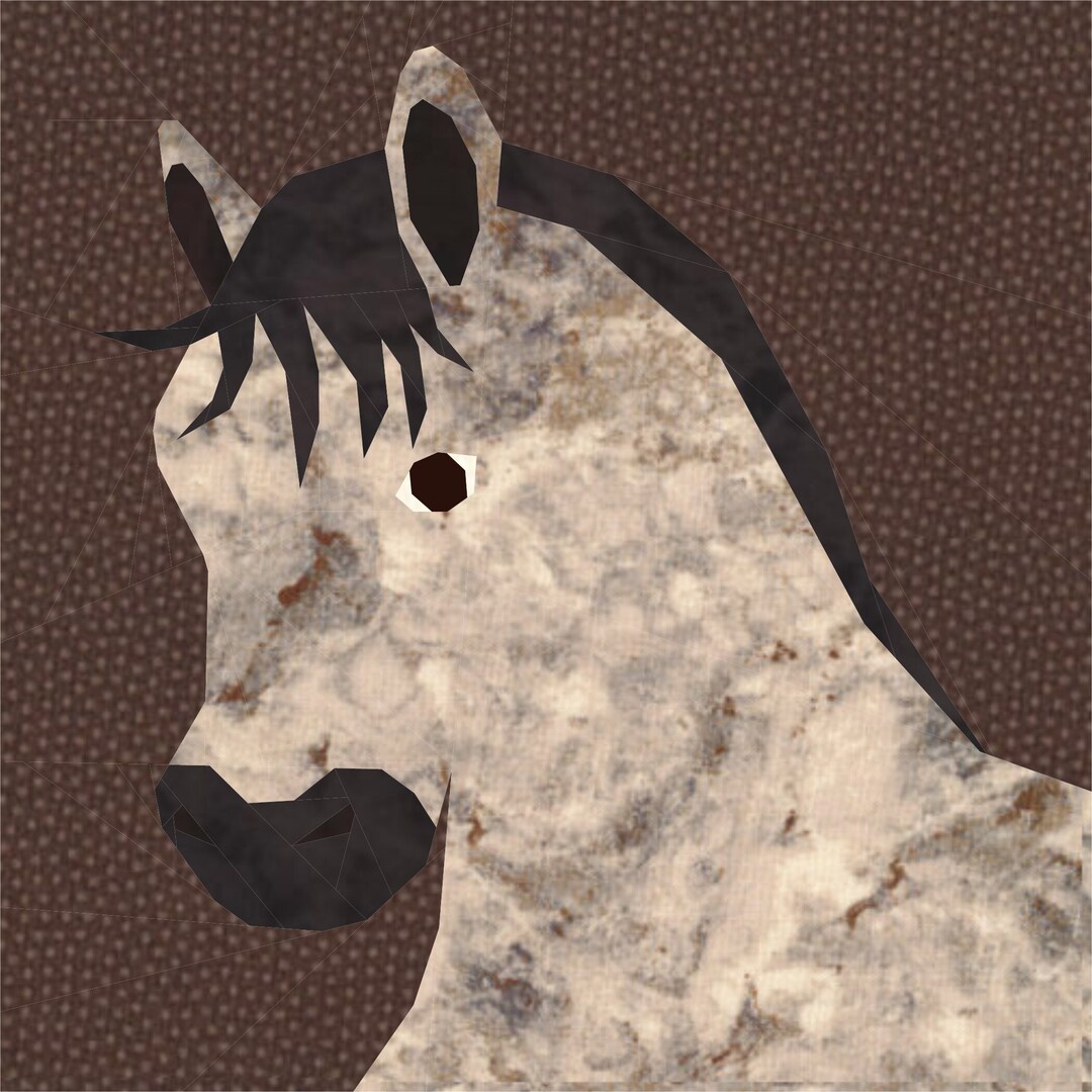 Giddy Up, Horse, Foundation Paper Piecing Pattern (FPP Pattern), Quilt ...