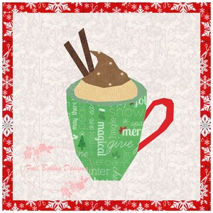 Hot Chocolate, Foundation Paper Piecing Pattern (FPP), Quilt Block, PDF ...