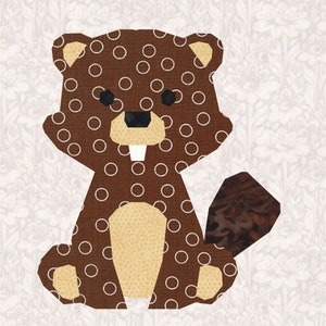 Eager Beaver, Foundation Paper Piecing Pattern (FPP), Quilt Block, PDF ...