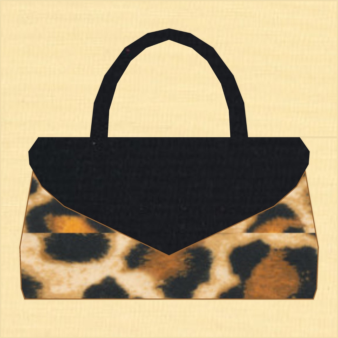 Baguette Style Handbag, Foundation Paper Piecing Pattern (FPP), Quilt ...