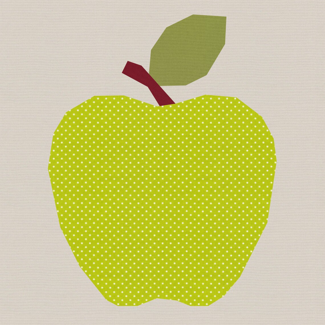 Apple a Day, Foundation Paper Piecing Pattern (FPP), Quilt Block, PDF ...