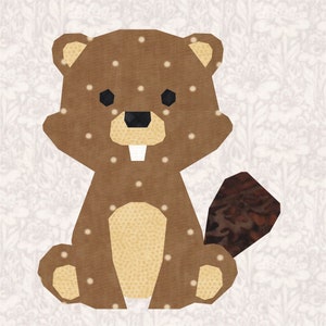 Eager Beaver, Foundation Paper Piecing Pattern (FPP), Quilt Block, PDF ...