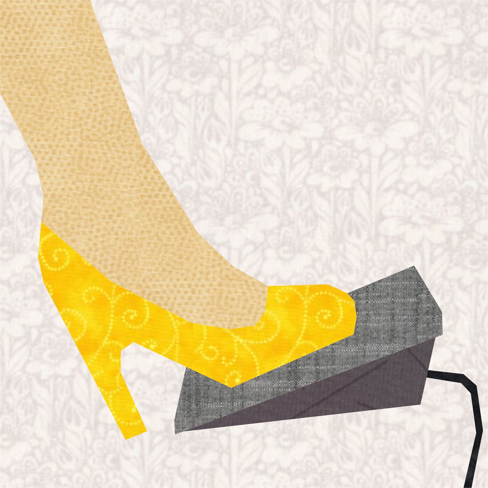 Sewing Machine Foot Pedal, Foundation Paper Piecing Pattern (FPP ...